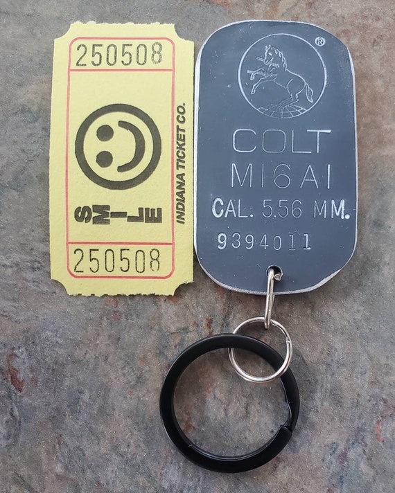 Trench Art Colt M16A1 Keychain - Etsy