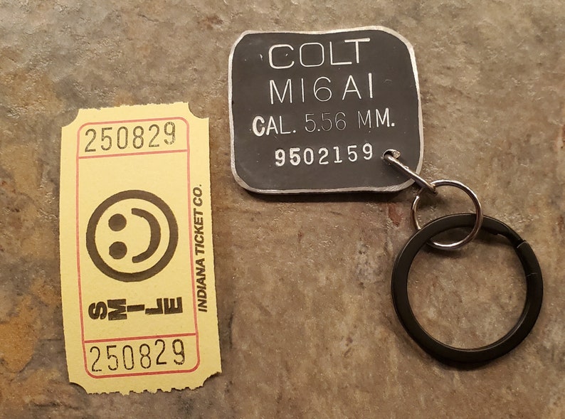 Colt M16A1 Keychain - Etsy