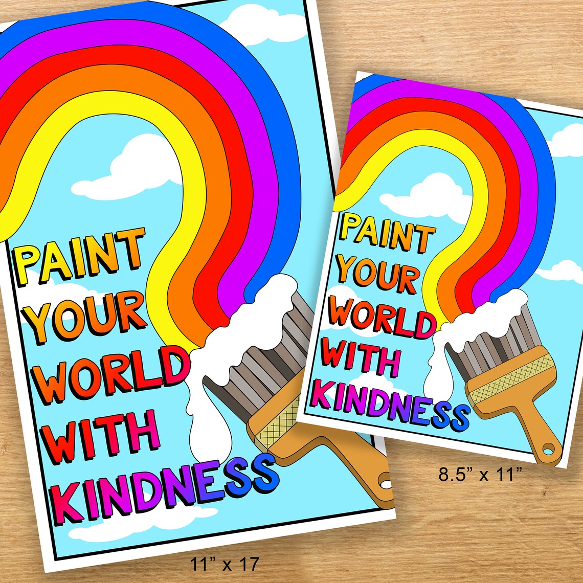 Kindness Posters and Coloring Sheets - Etsy