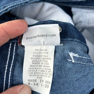 Pointer Brand Low Back Denim Overalls 30x29tag 34x30 Adjustable Suspenders, Tons of Pockets ...