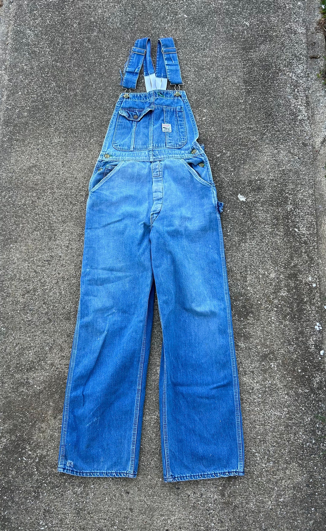 Vintage Pointer Low Back Overalls 25x29.5 Faded and Distressed With a ...