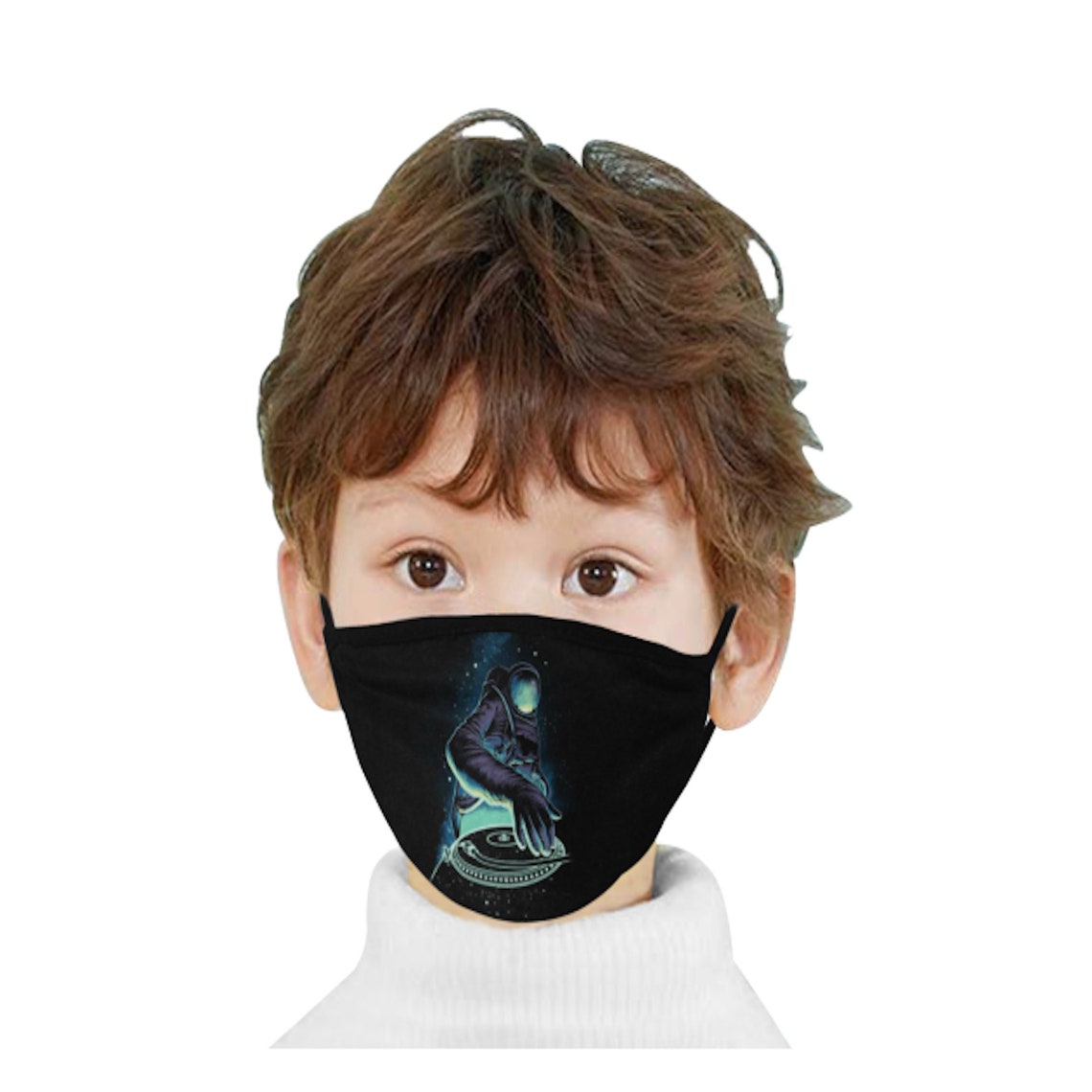 Dj Moon Face Maskedm Face Mask Custom Dust Mask Edm Dust - Etsy