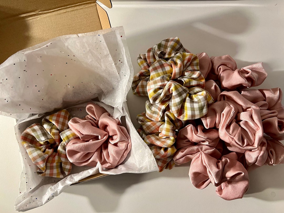 Large Scrunchie Gift Set- Set of Two Scrunchies - Etsy