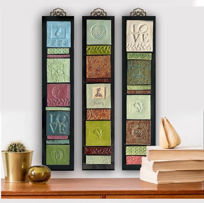 Ceramic Art Tile - Wall Hanging - Etsy