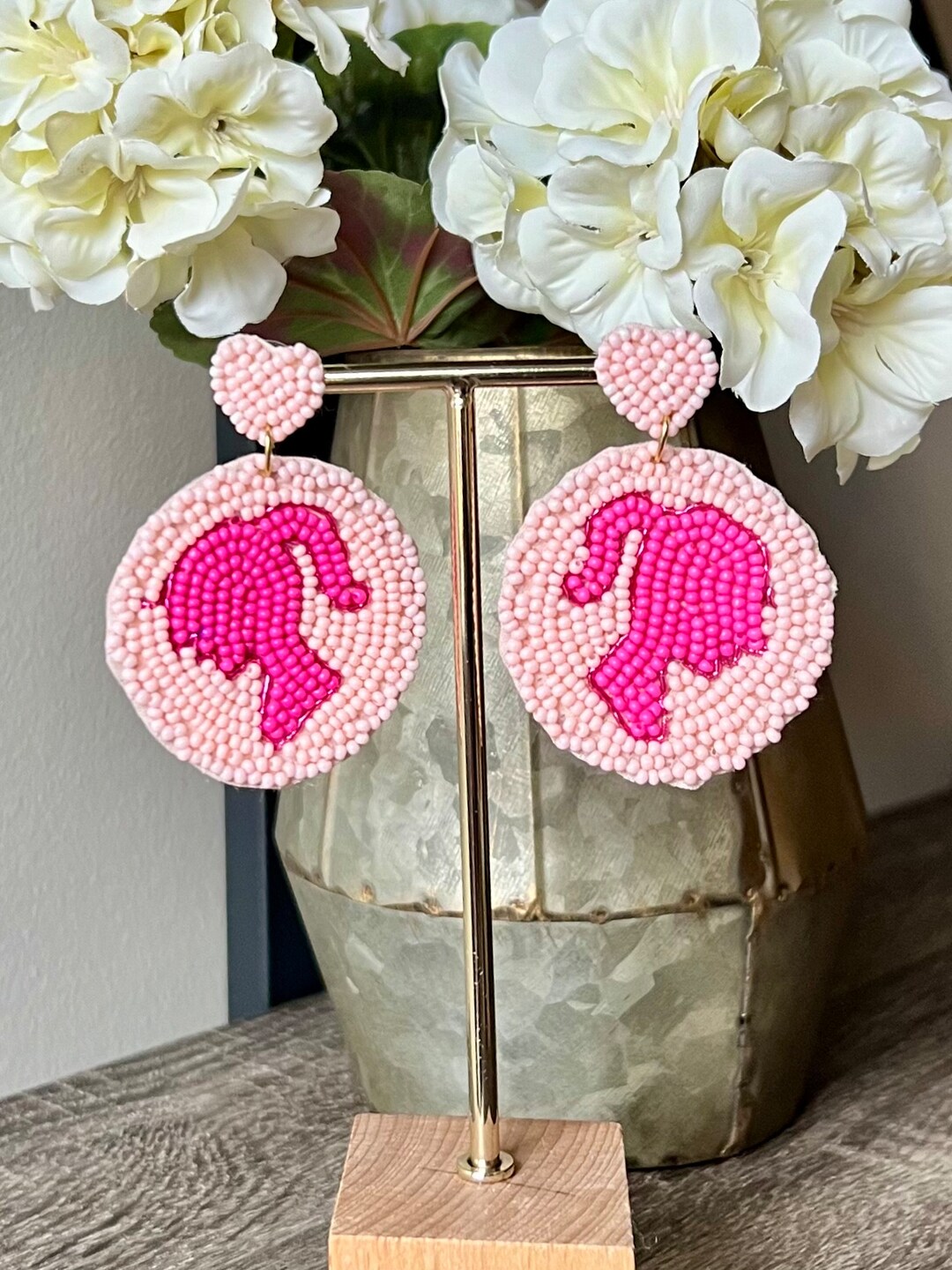 Barbie Silhouette Earrings Barbie Earrings Girly Earrings - Etsy