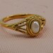 18K Gold Victorian Pearl Ring Vintage Pearl Ping Statement - Etsy