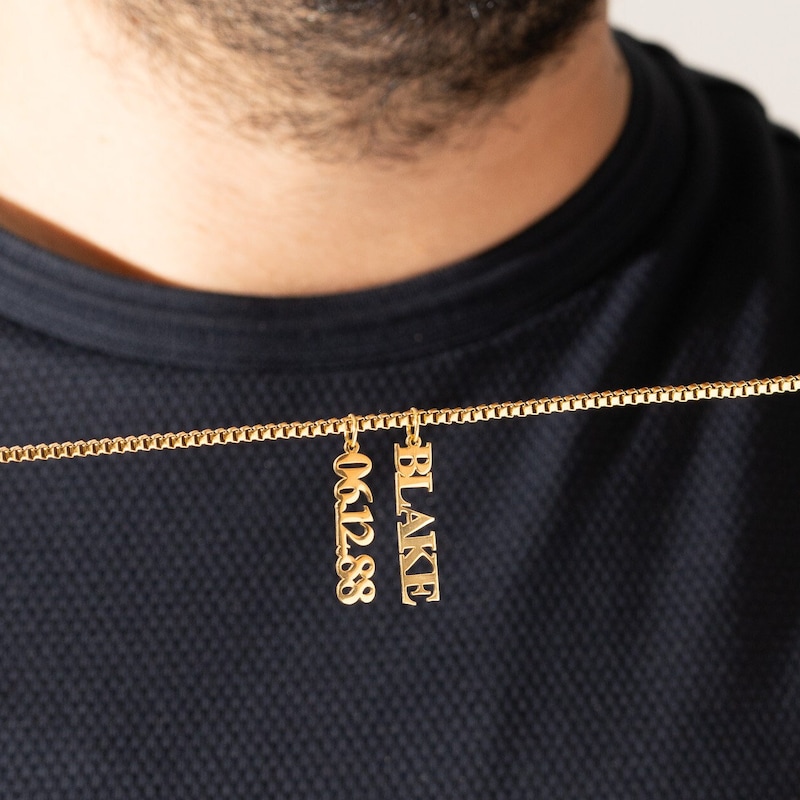 Mens Customized Necklace - Etsy