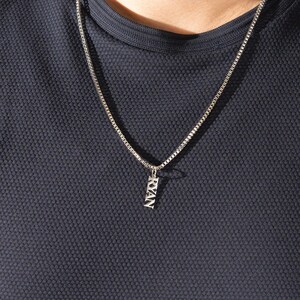 Name Necklace for Men, Multiple Name Necklace for Dad, Custom Nameplate ...