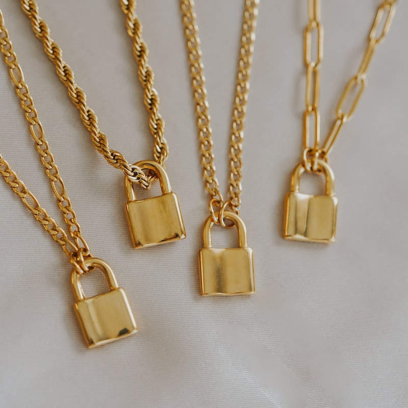 Lock Necklace - Etsy
