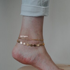 18K Gold Fresh Water Pearl Anklet, Beaded Anklet, WATERPROOF Christmas ...