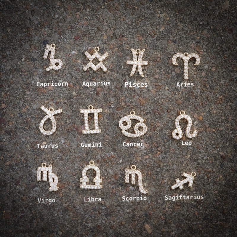 Zodiac Charms - Etsy