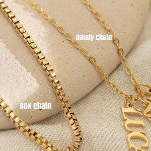 Vertical Name Necklace by Babeina, Multiple Name Necklace With Box ...