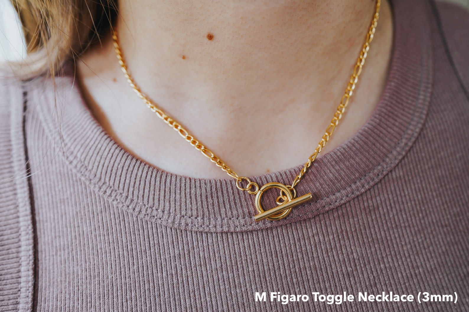 18K Gold Toggle Cuban Necklace Layering Chain T Bar - Etsy