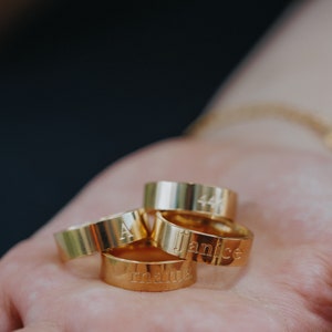 Custom Name Ring Engraved Ring Personalized Gift Custom - Etsy