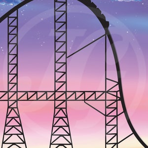 Millennium Force Sunset Print - Etsy