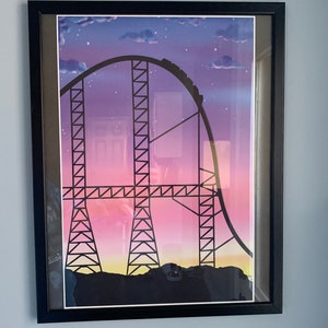 Millennium Force Sunset Print - Etsy
