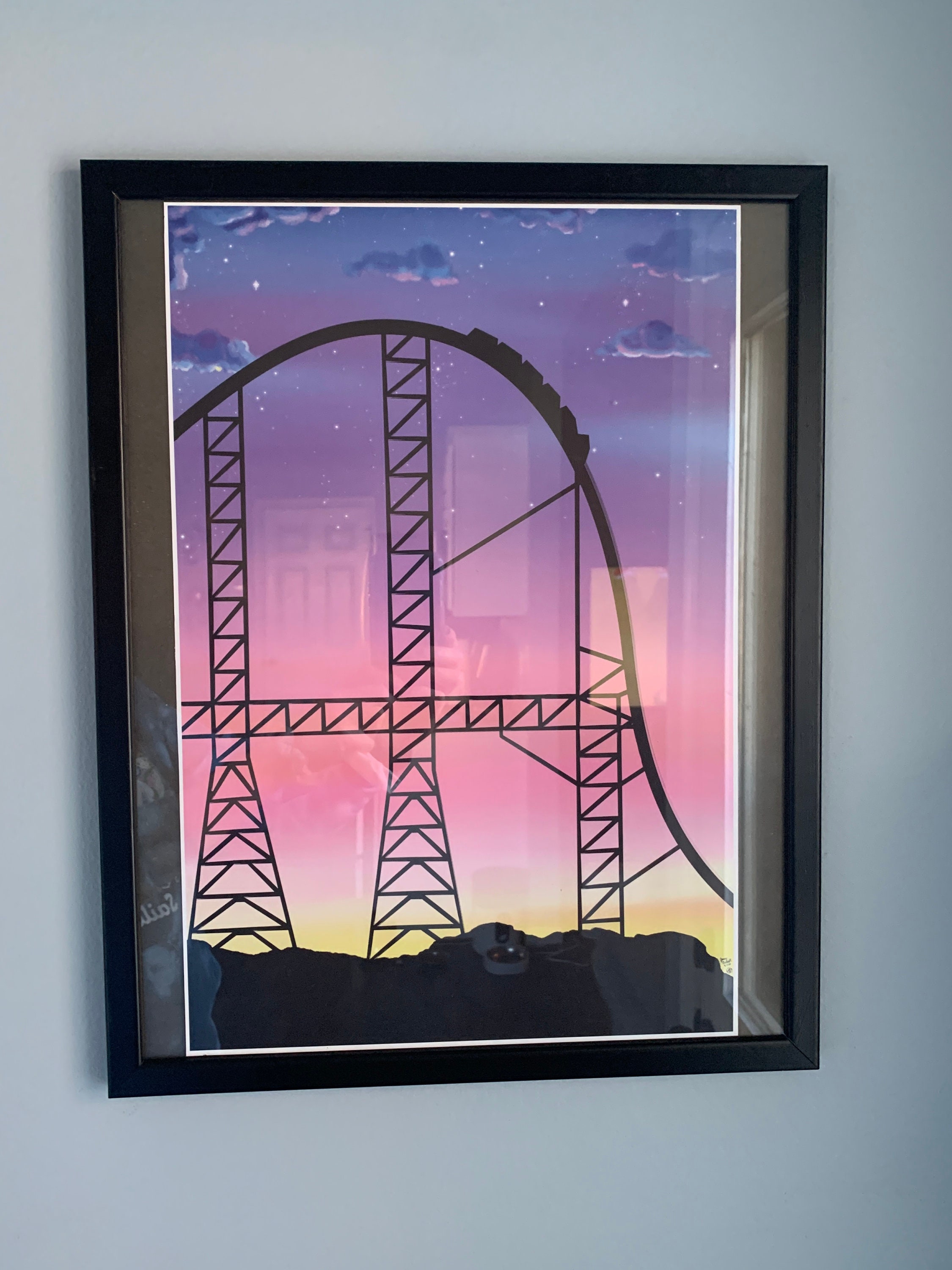 Millennium Force Sunset Print - Etsy