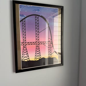 Millennium Force Sunset Print - Etsy