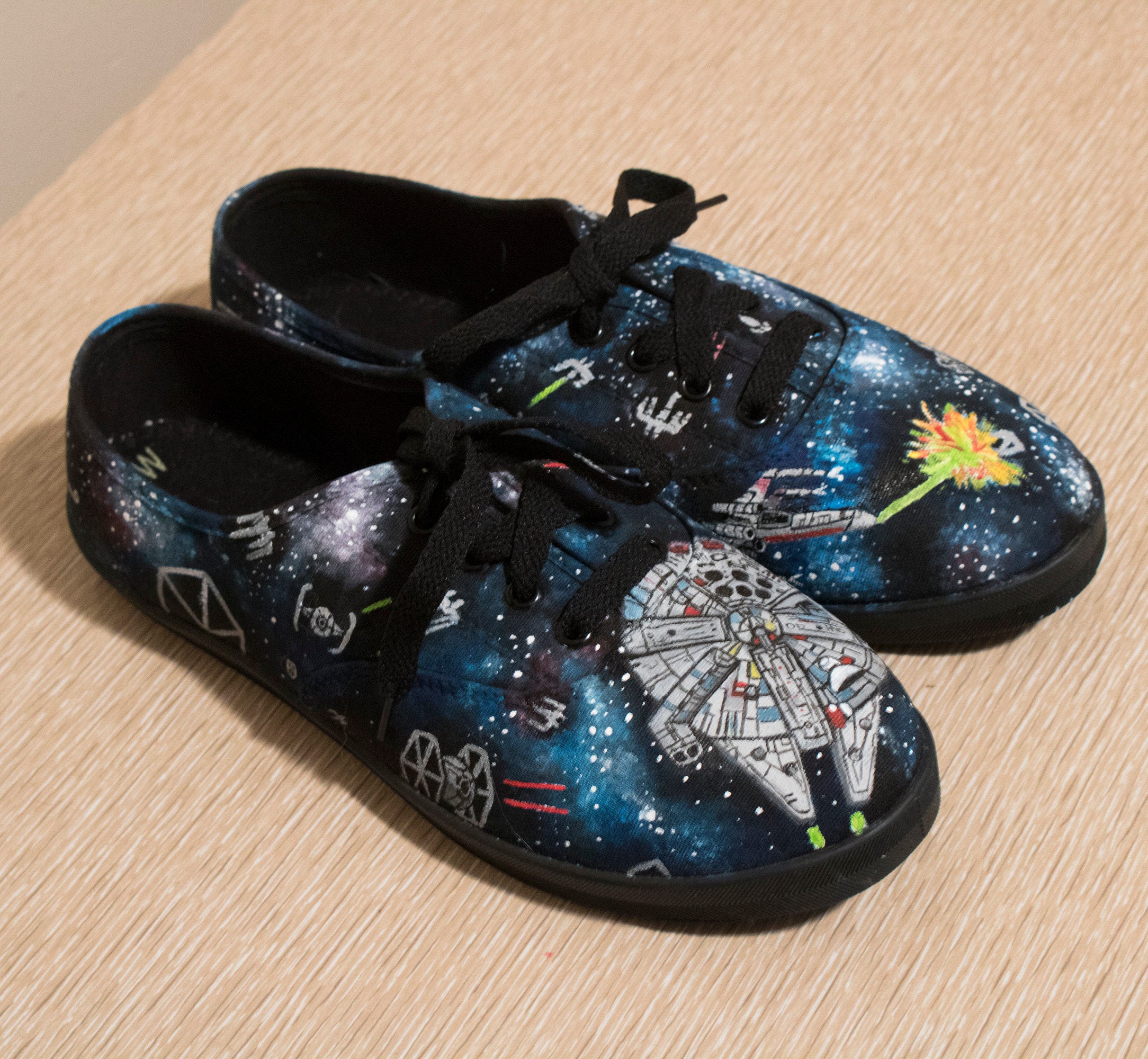 Hand Painted Star Wars Shoes - Etsy