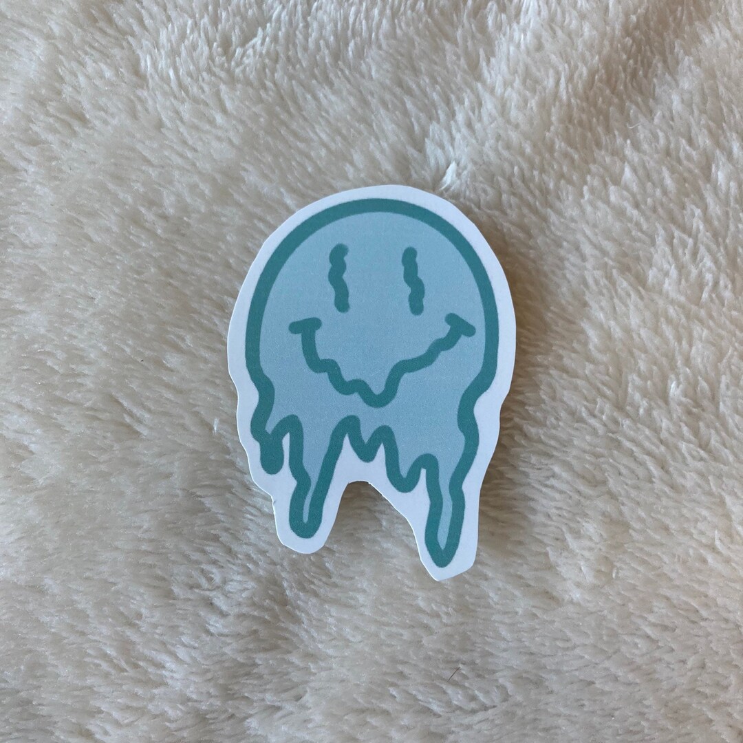 Groovy Smiley Sticker - Etsy