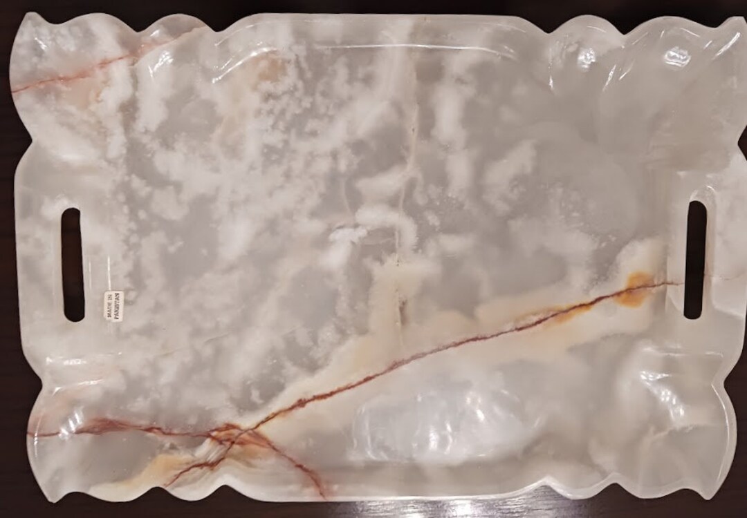Onyx Marble Tray From Pakistan large - Etsy