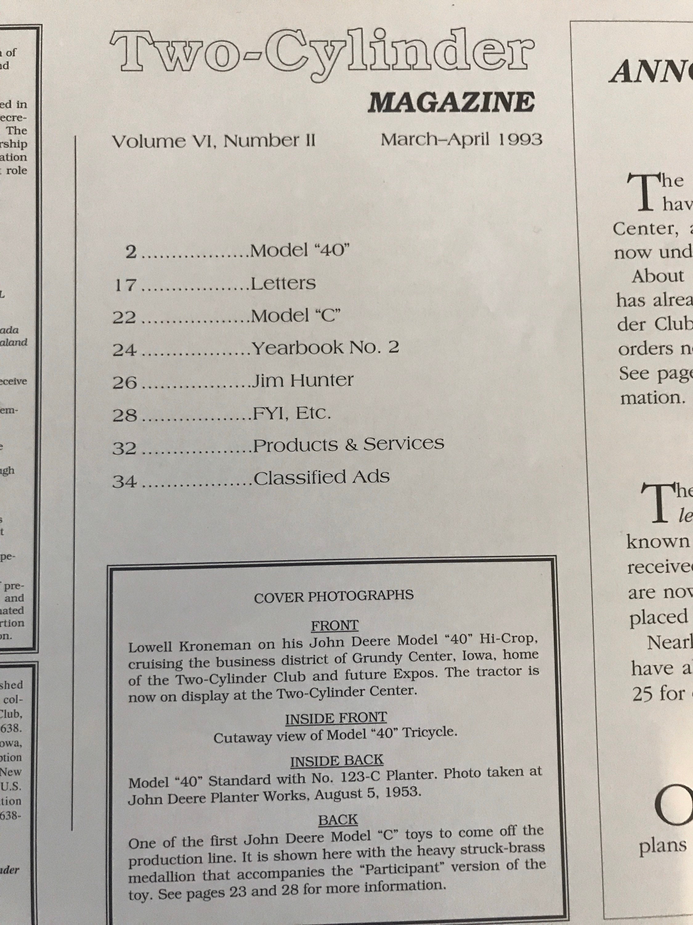 Two-cylinder Magazine Volume VI, Number II, March-april 1993 - Etsy