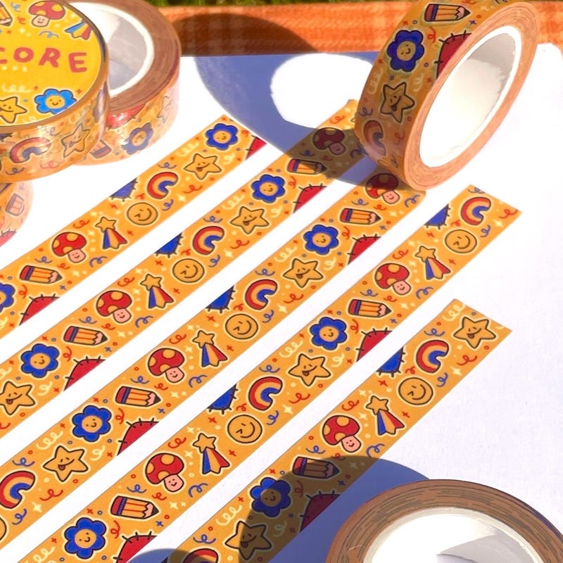 Blue Star Washi Tape - Etsy