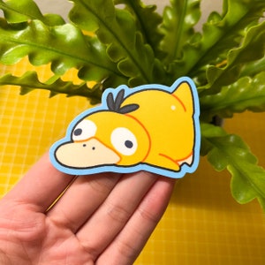Derpy Duck Sticker | Matte Vinyl Laminated, Diecut Sticker - Etsy