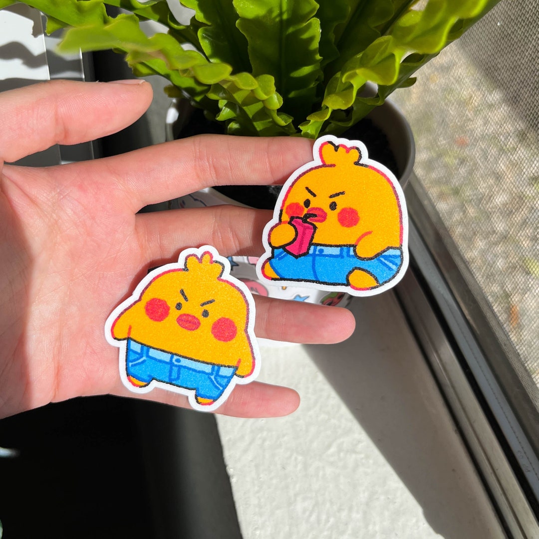 Ken the Chick Drinking Juice Sticker - Etsy