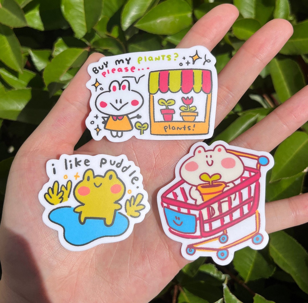 Cute Animal Stickers | Waterproof Matte Vinyl Diecut Stickers - Etsy