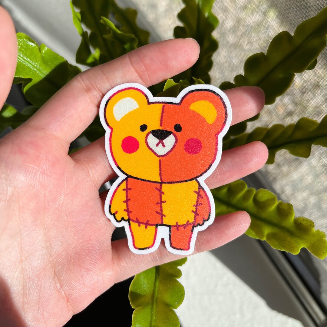 Cheese the Bear Sticker | Matte Laminated Vinyl, Diecut Sticker - Etsy
