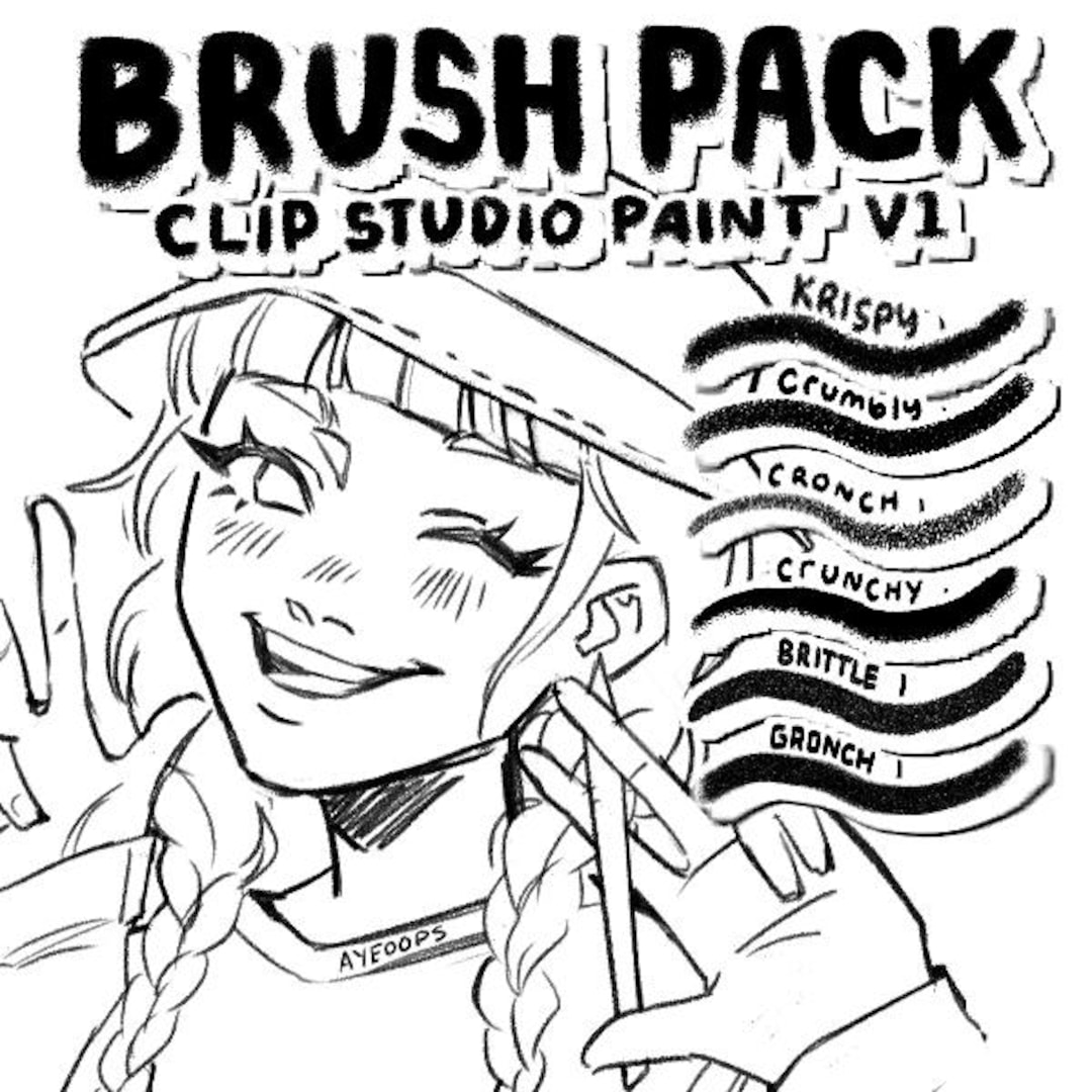 Clip Studio Paint Textured Brushes Character Sketch, Lineart, and ...