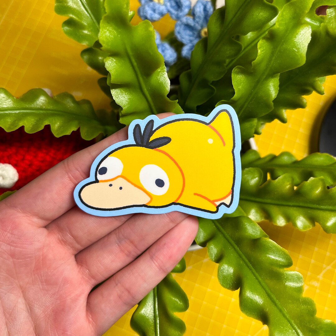Derpy Duck Sticker Matte Vinyl Laminated, Diecut Sticker - Etsy