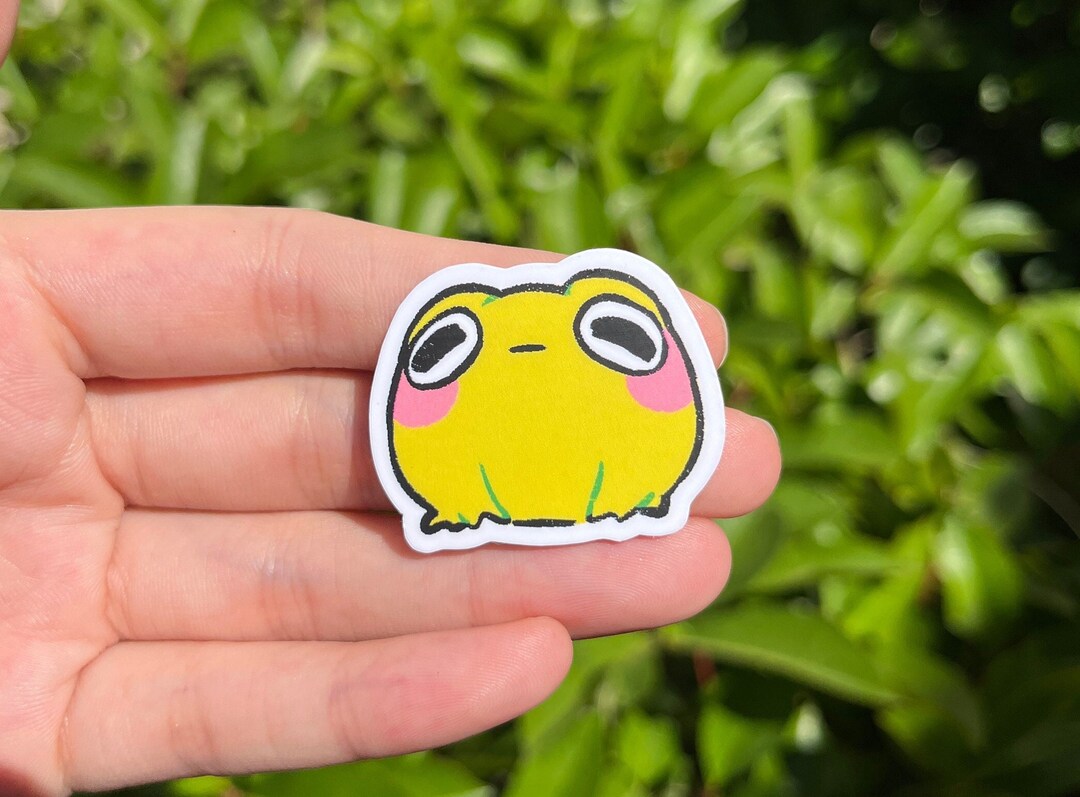 Green Frog Sticker | Waterproof Matte - Etsy