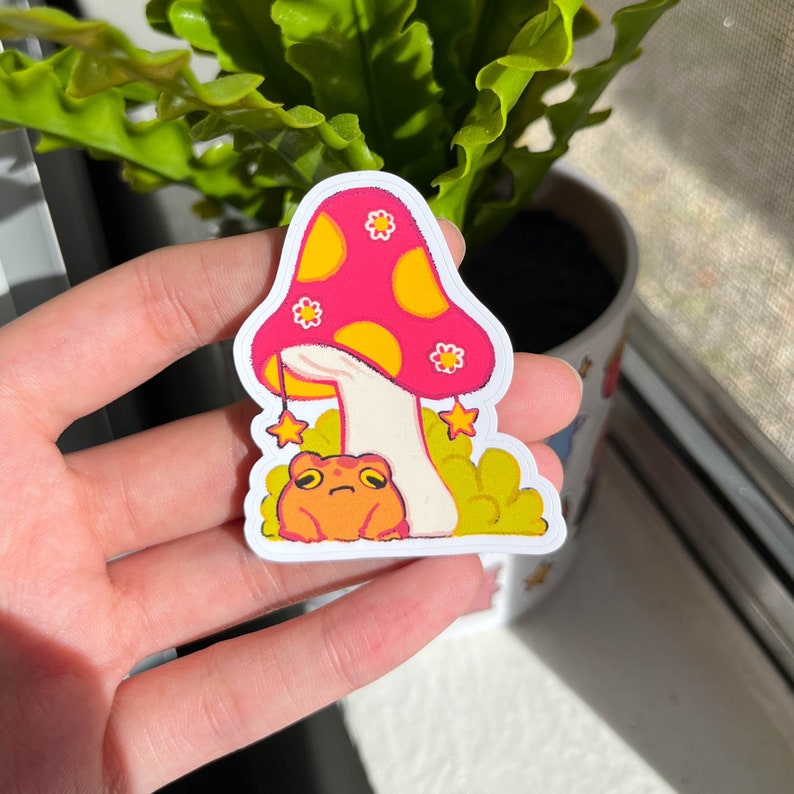 Desert Rain Frog Stickers, Cute Matte Vinyl Waterproof Diecut Sticker ...