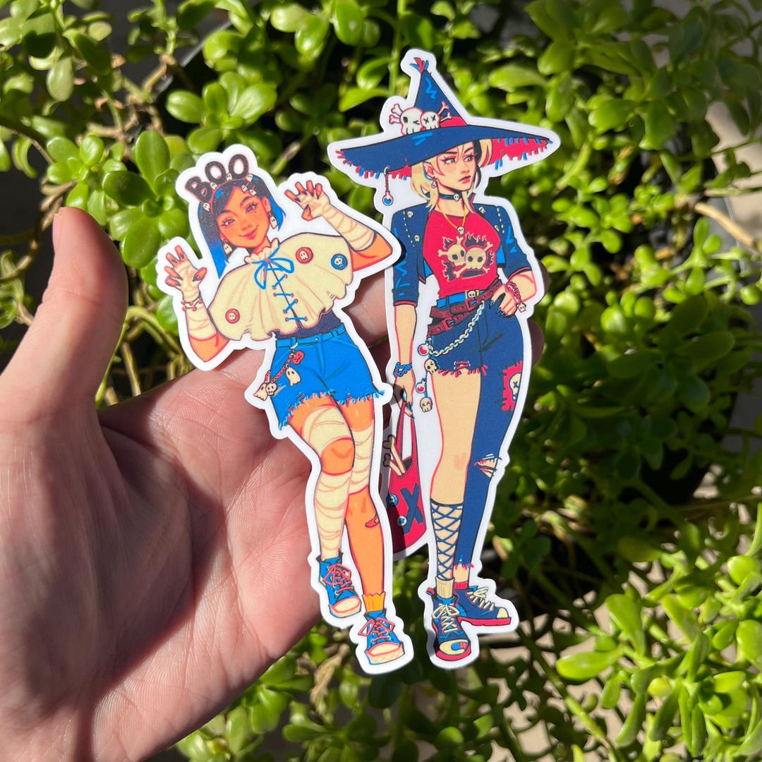 Halloween Bestie Squad, Tall Matte Vinyl Waterproof Diecut Stickers ...
