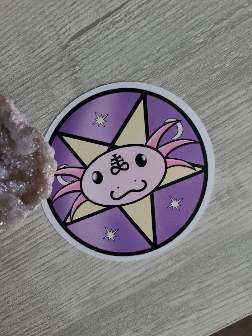 Pagan Axolotl Sticker - Etsy