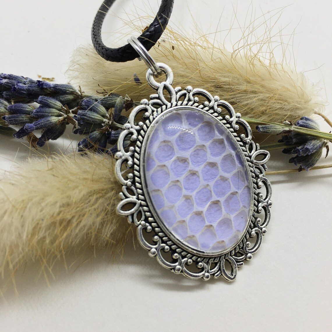 Exotic Victorian Snake Skin Necklace Pendant - Etsy