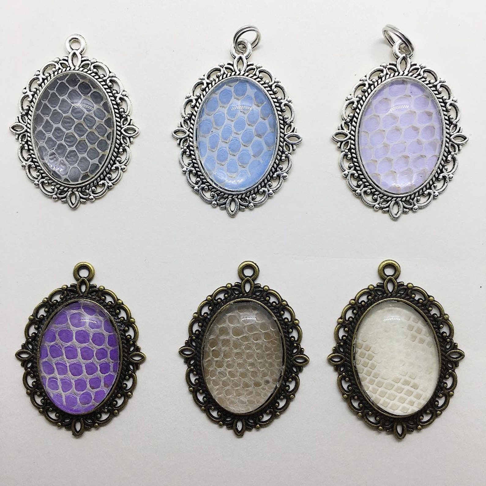 Exotic Victorian Snake Skin Necklace Pendant - Etsy