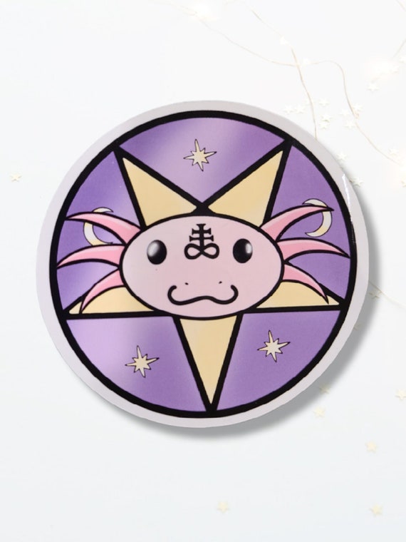 Pagan Axolotl Sticker | Etsy