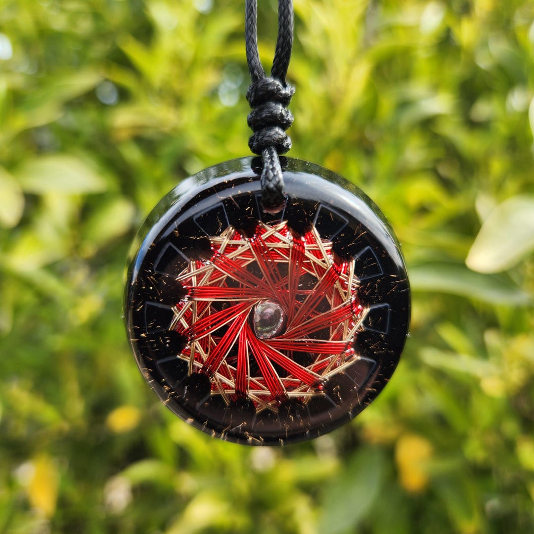 Vortex Rodin Coil Orgonite Pendant, Orgone, Lifeforce Energy, Scalar Field, EMF Wifi & 5G ...