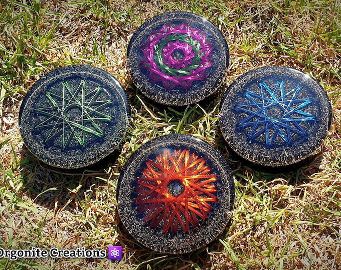 Orgonite VORTEX Coil Charge Plates, Structured Water, Orgone, Lifeforce ...