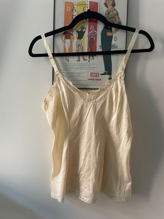 Vintage Beige Lace Cami - Gem