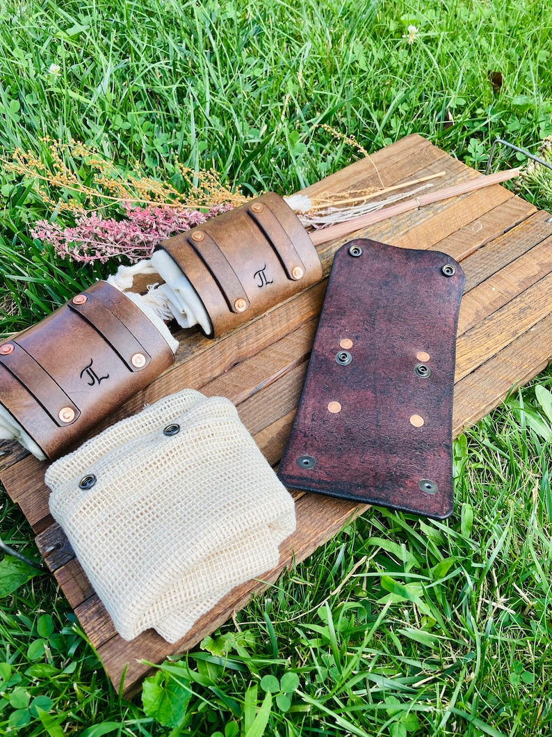 Leather Foraging Bag, Cotton Mesh Mushroom Hunting Sack, Belt Bag ...