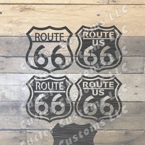 ROUTE 66 / .dxf .svg Digital Download Laser Cnc Plasma Router Waterjet ...