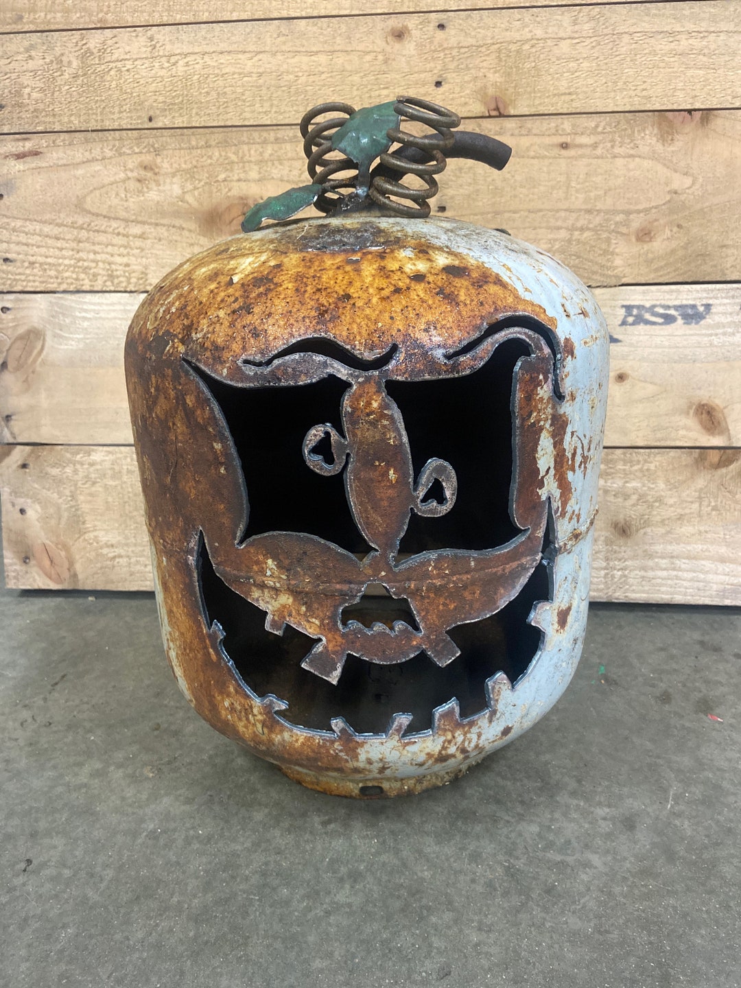 Jack-o'-lantern Plasma Cut One-of-a-kind Pumpkins Tank Pumpkins Cutler ...