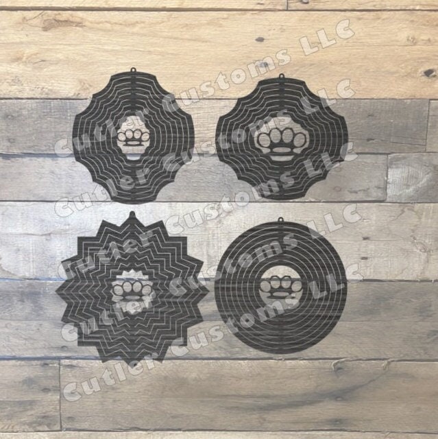 Knuckles Wind Spinner / .dxf .svg Digital Download Laser Cnc - Etsy