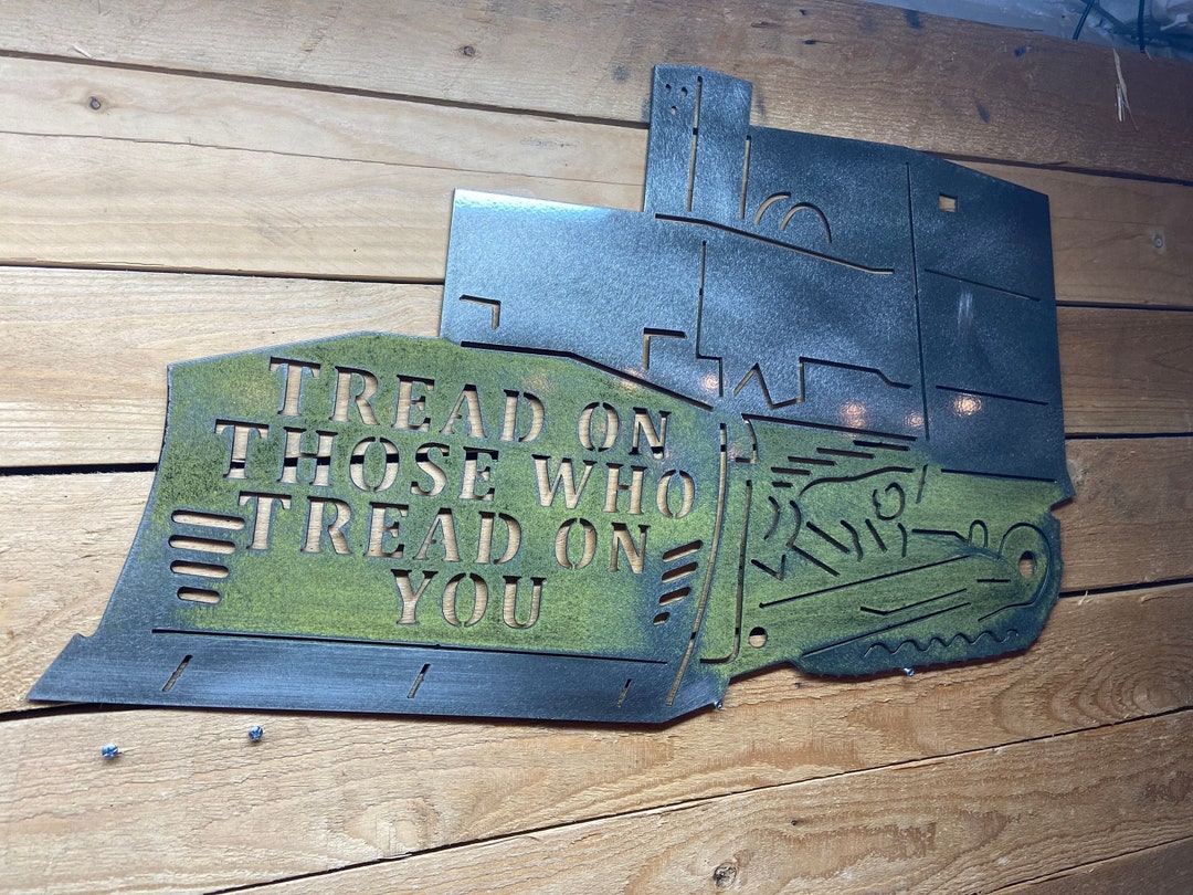 Large Killdozer Metal Wall Sign 14ga Steel Custom Finished Made in the ...
