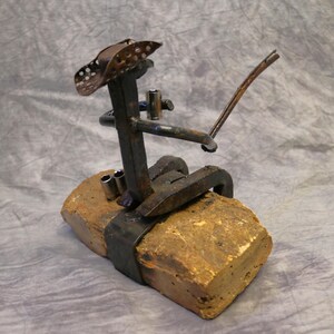 Scrap Metal Art Fisherman / Fishing / Upcycled Art / Recycled / Gifts ...