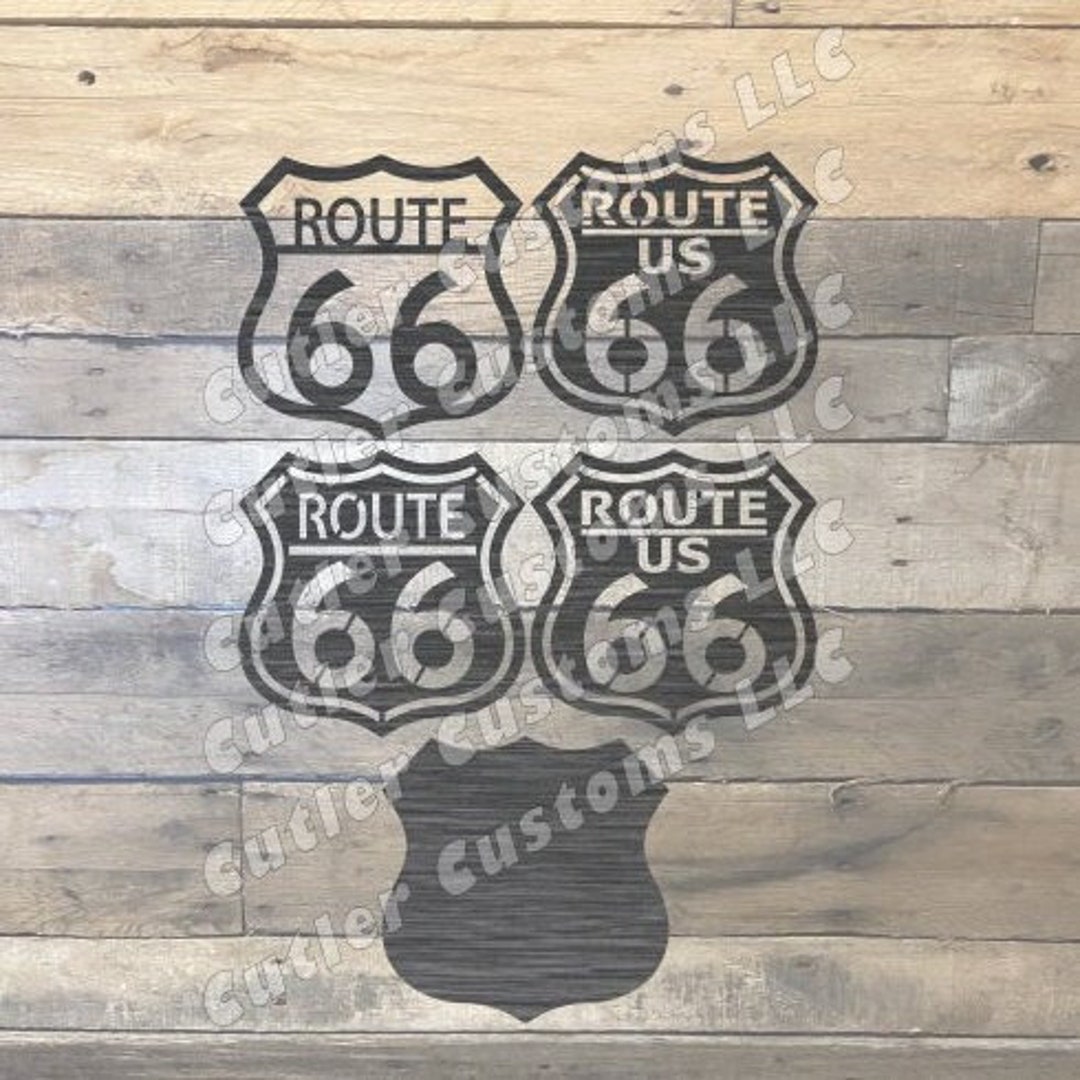 ROUTE 66 / .dxf .svg Digital Download Laser Cnc Plasma Router Waterjet ...